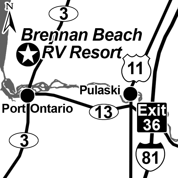 Brennan Beach Rv Resort Map